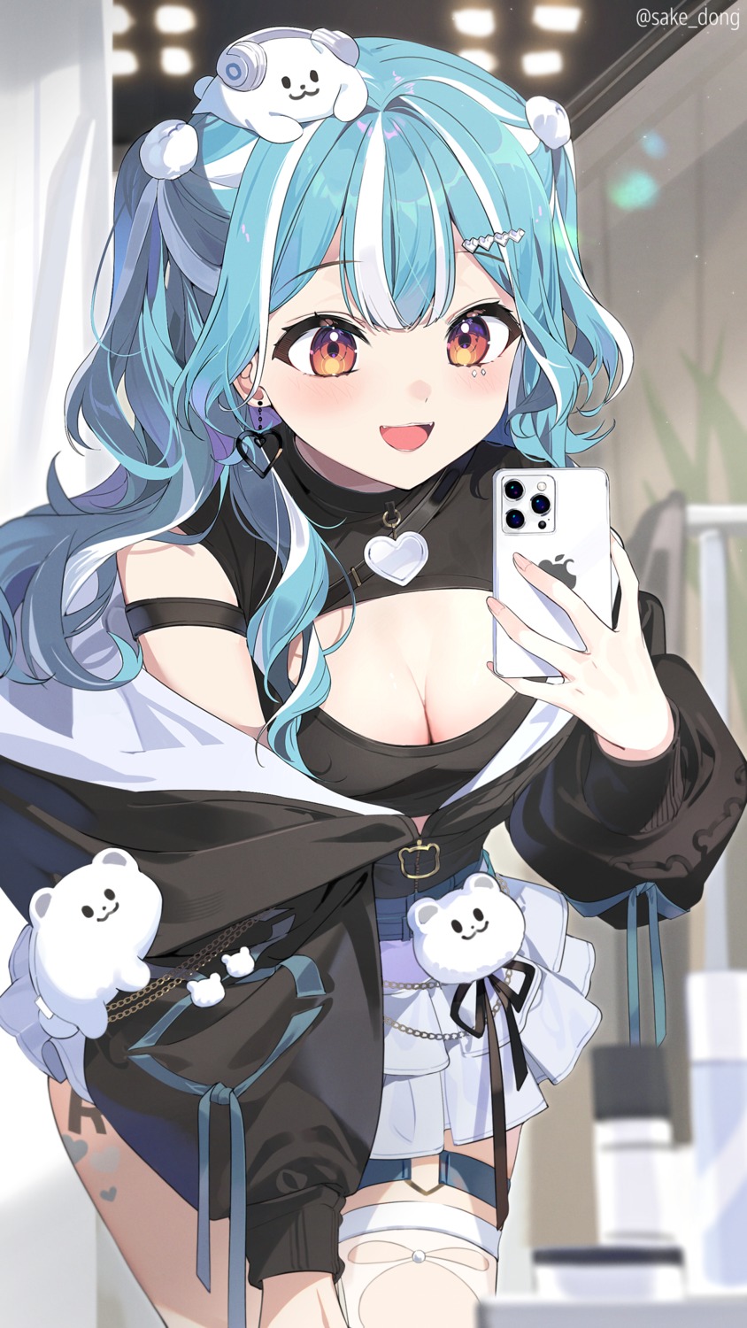 sake dong vspo! shiranami ramune cleavage garter tattoo thighhighs | #1161773 | yande.re